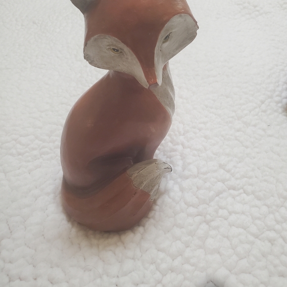 Hobby Lobby | Accents | Red Fox Figurine Resin Wood Look Style 8 Fall ...